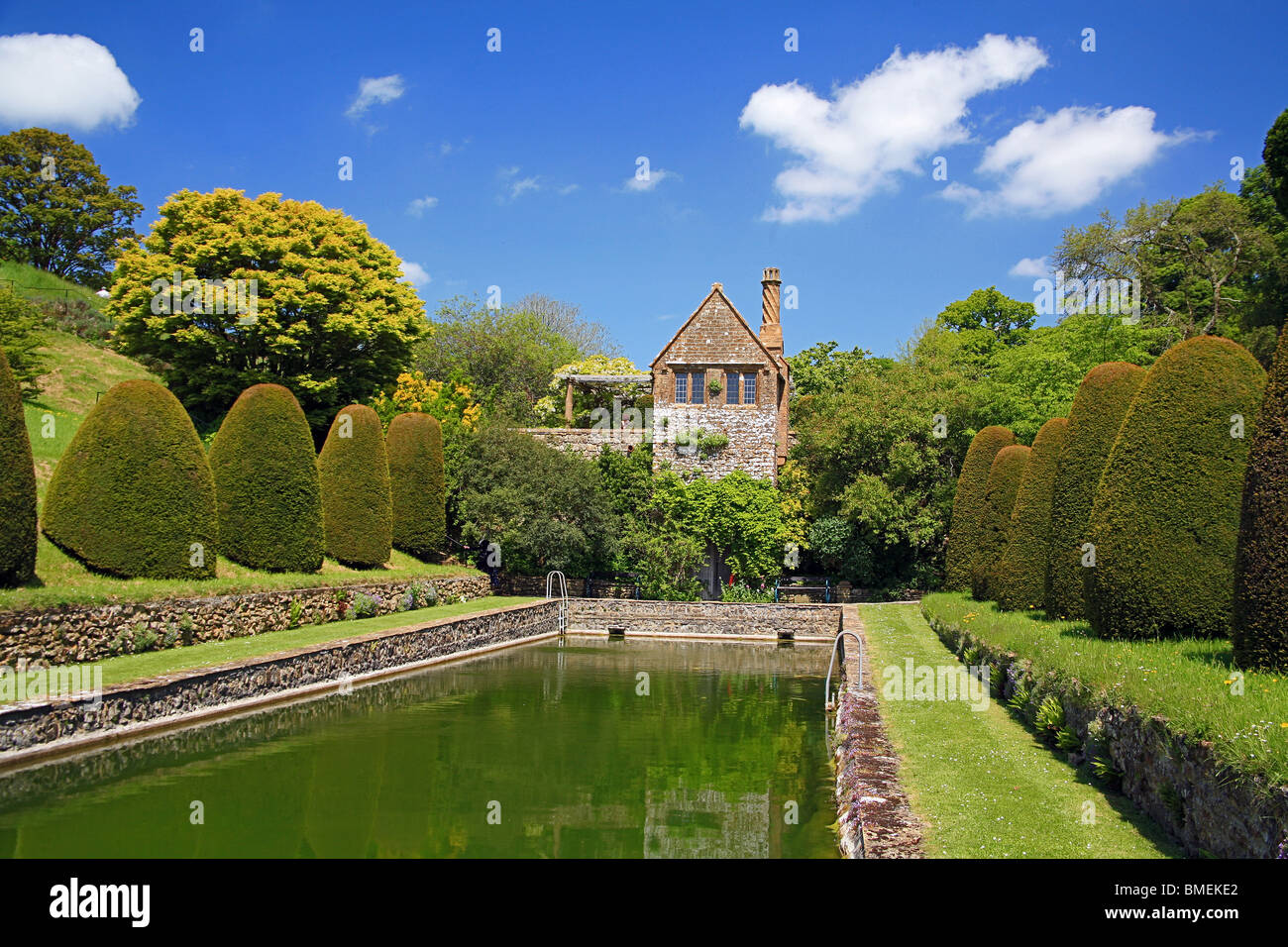 Mapperton House Gardens near Beaminster, Dorset, England, UK Stock ...