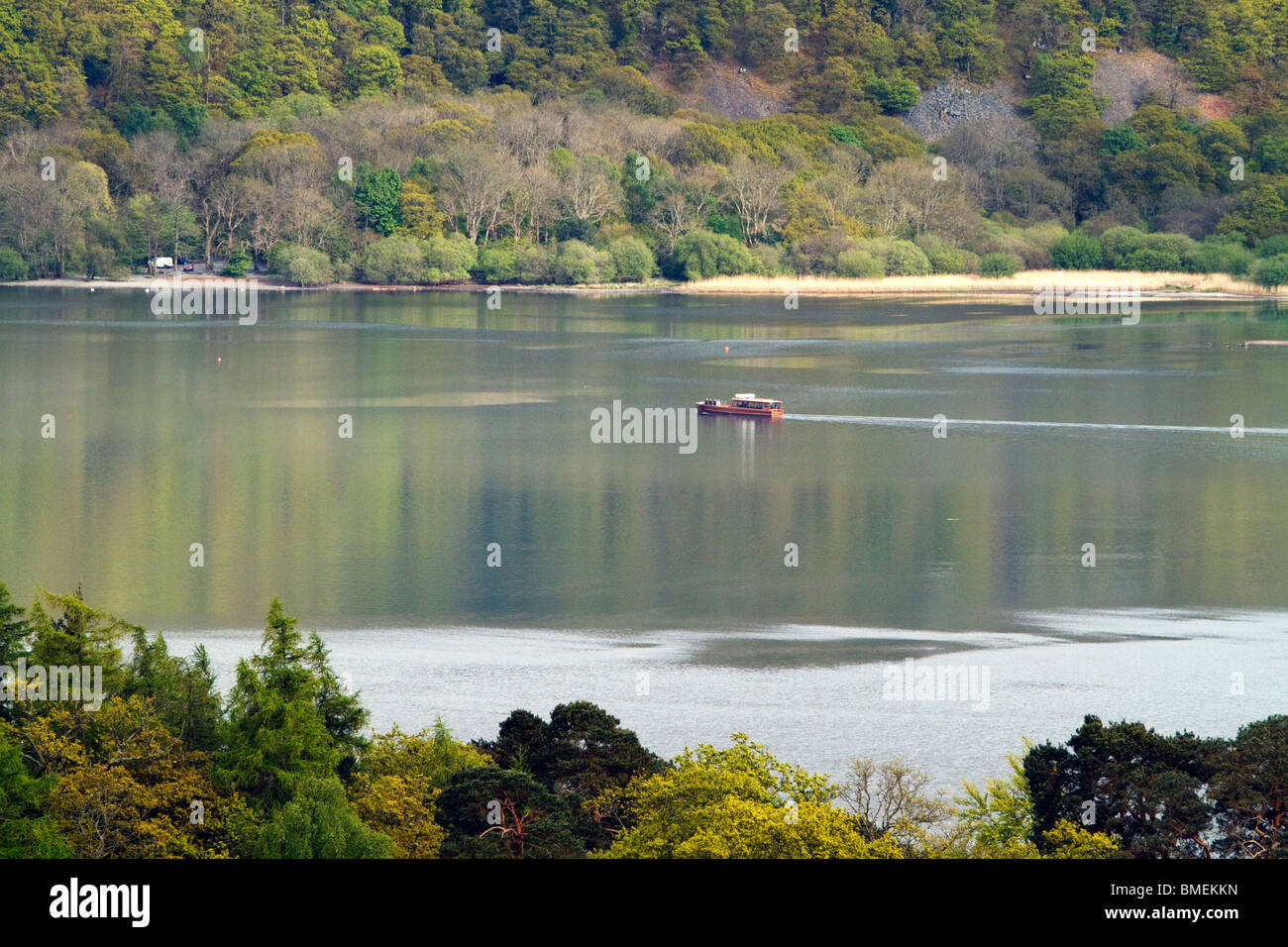 "Derwent Water" Ferry Boat Crossing The Lake To Keswick Landing Stage ...