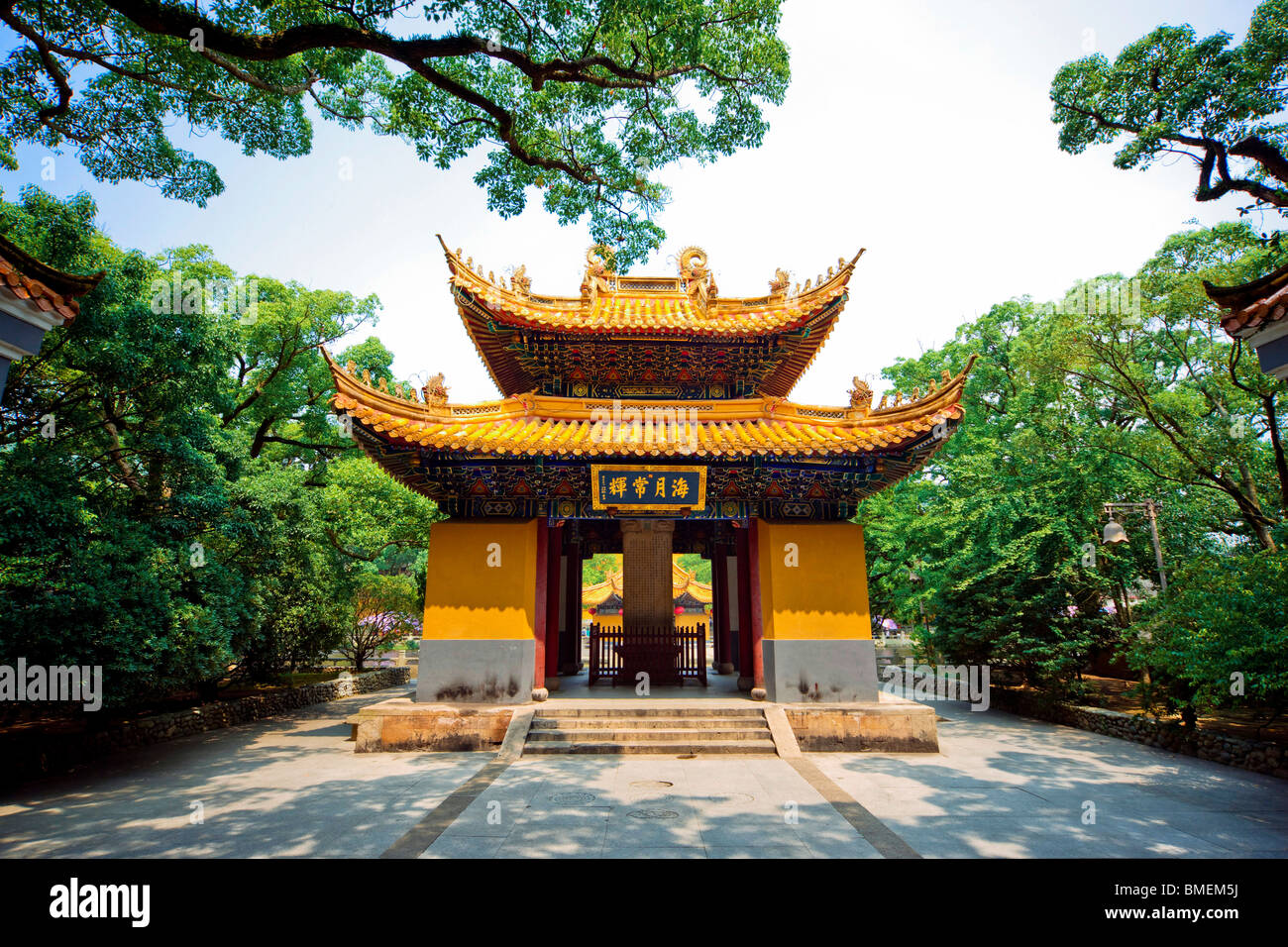 The Stele Pavilion, Putuo Mount, Zhoushan City, Zhejiang Province ...