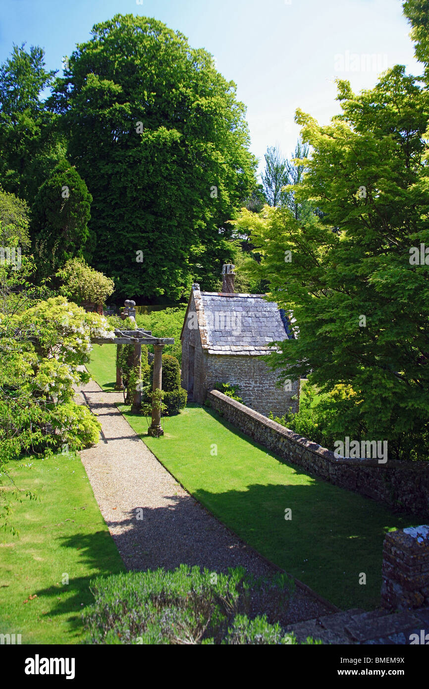 Mapperton gardens pergola hi-res stock photography and images - Alamy