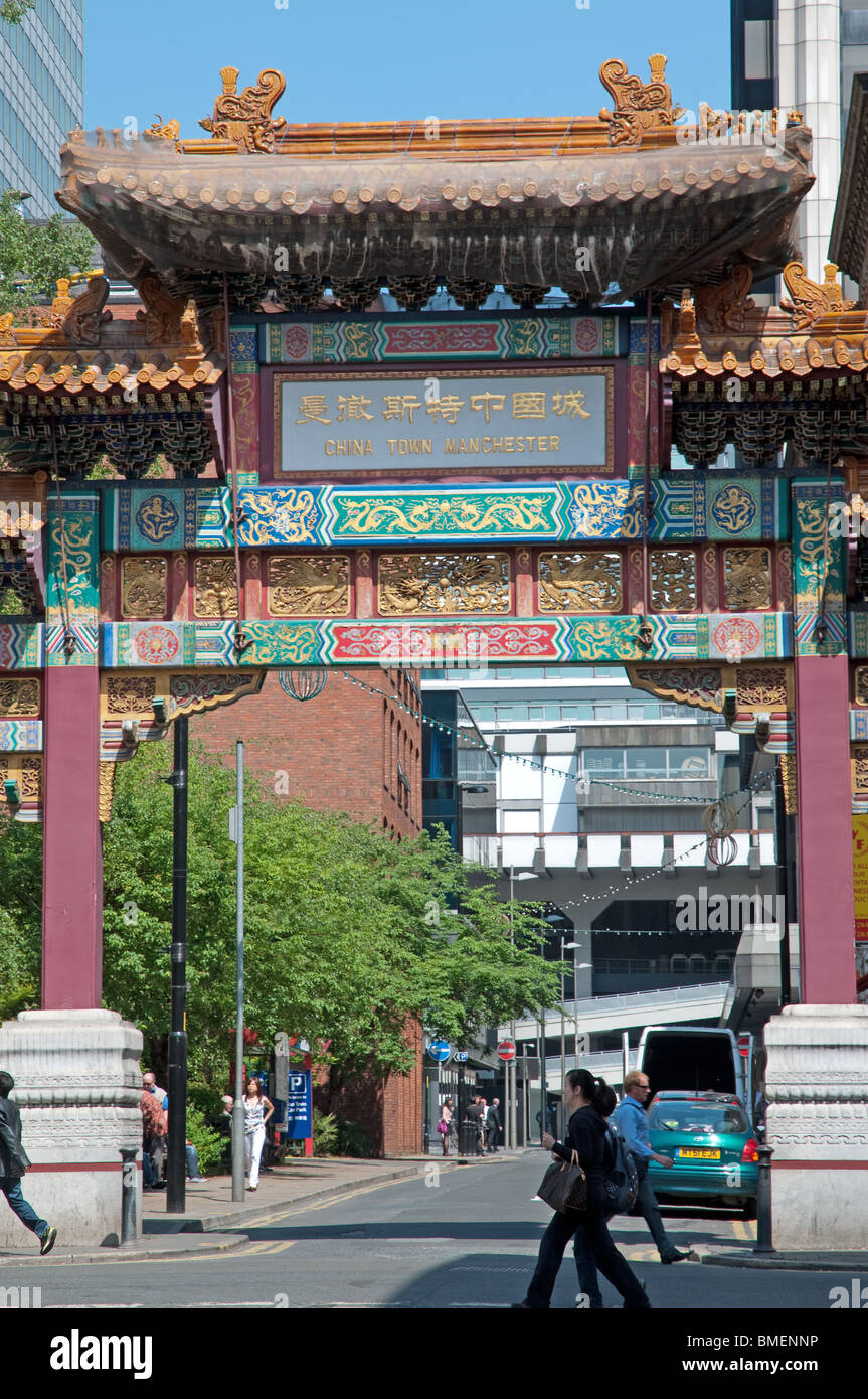 Chinese Arch,Faulkner Street,Manchester, focal point of the China Town ...