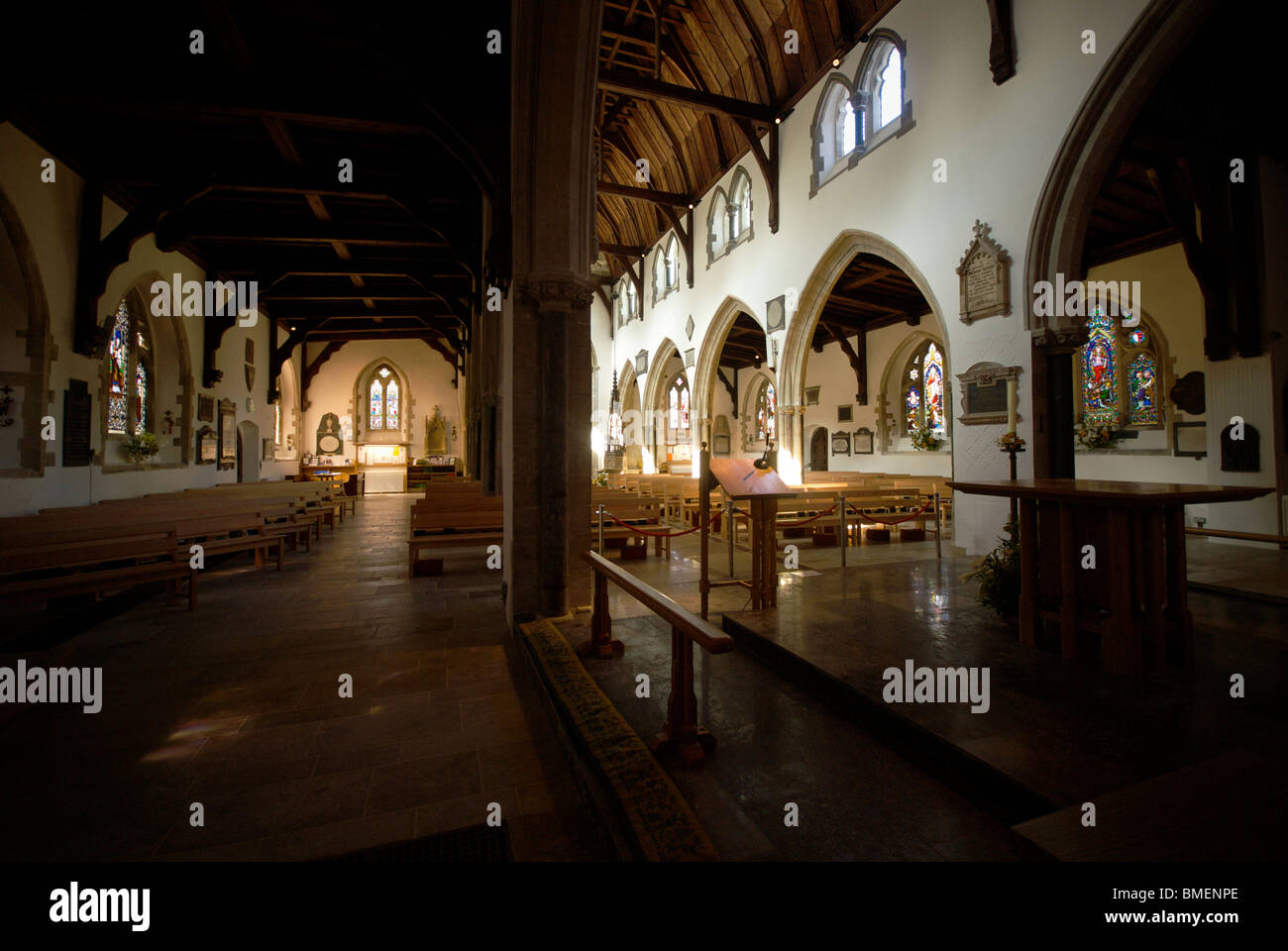 Sidmouth Parish Church Devon UK Interior Stock Photo - Alamy