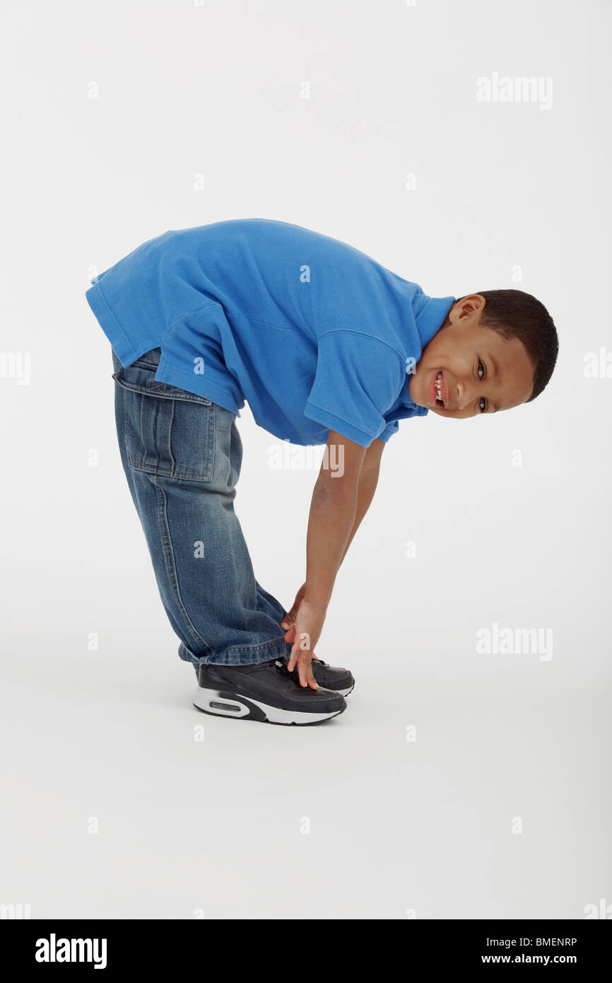 A Boy Touching His Toes Stock Photo, Royalty Free Image: 29827946 - Alamy