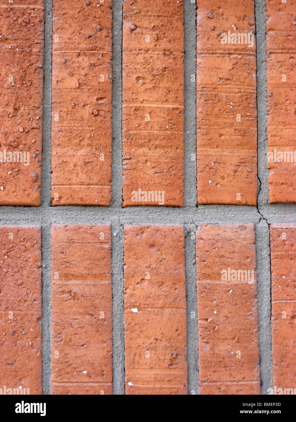Wall from red bricks Stock Photo - Alamy