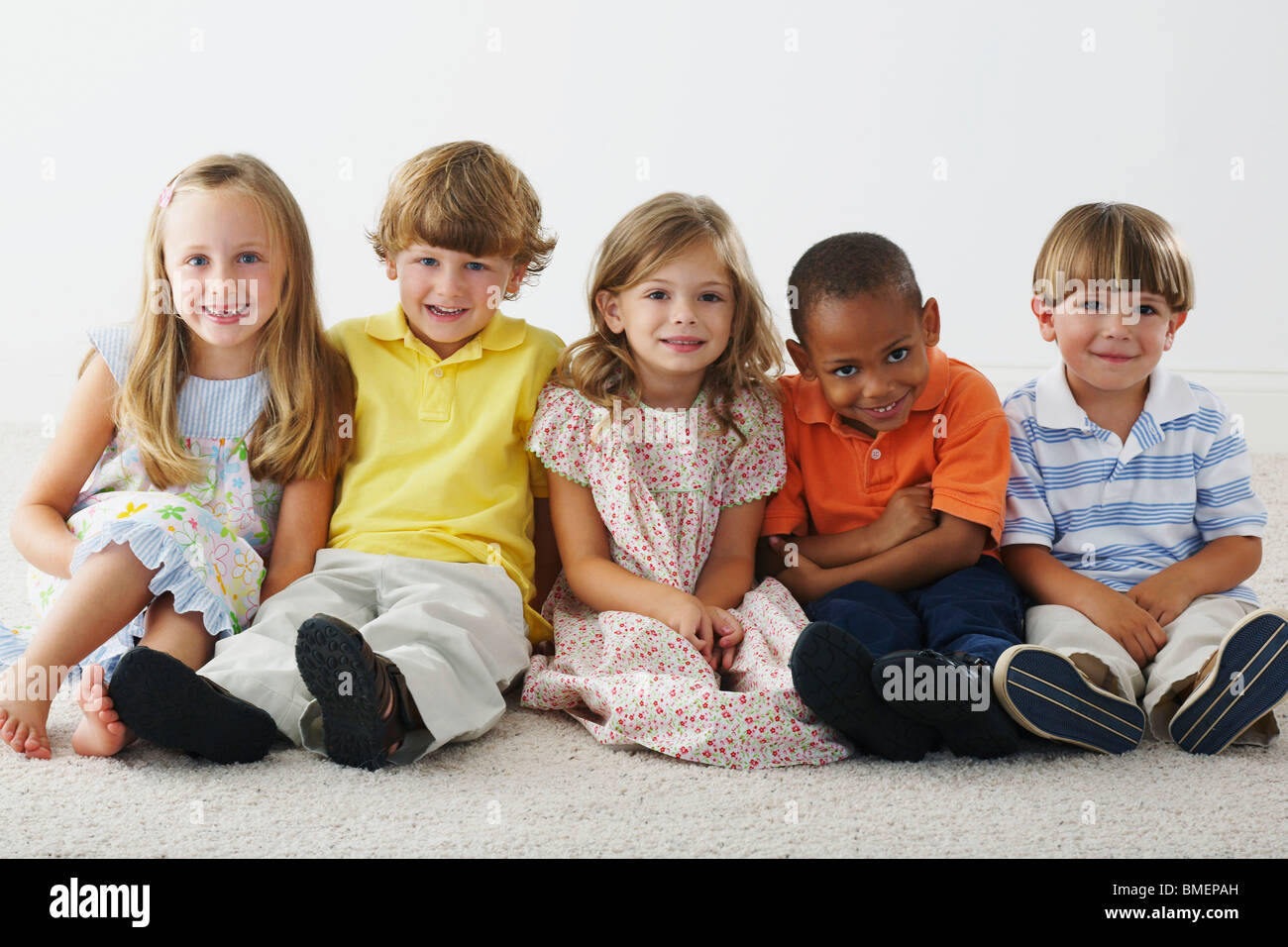 A Group Of Children Stock Photo - Alamy