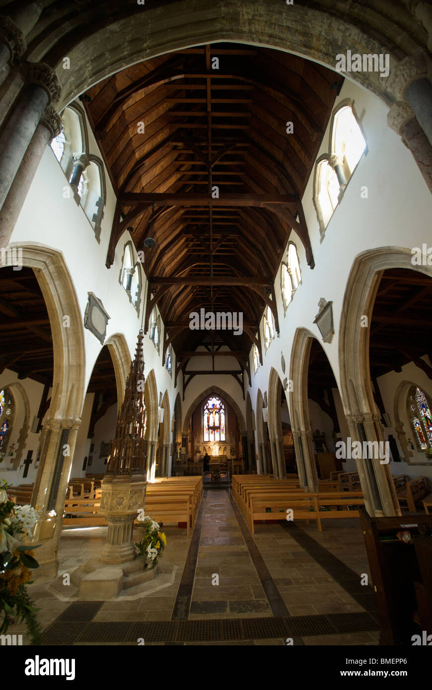 Sidmouth Parish Church Devon UK Interior Stock Photo - Alamy