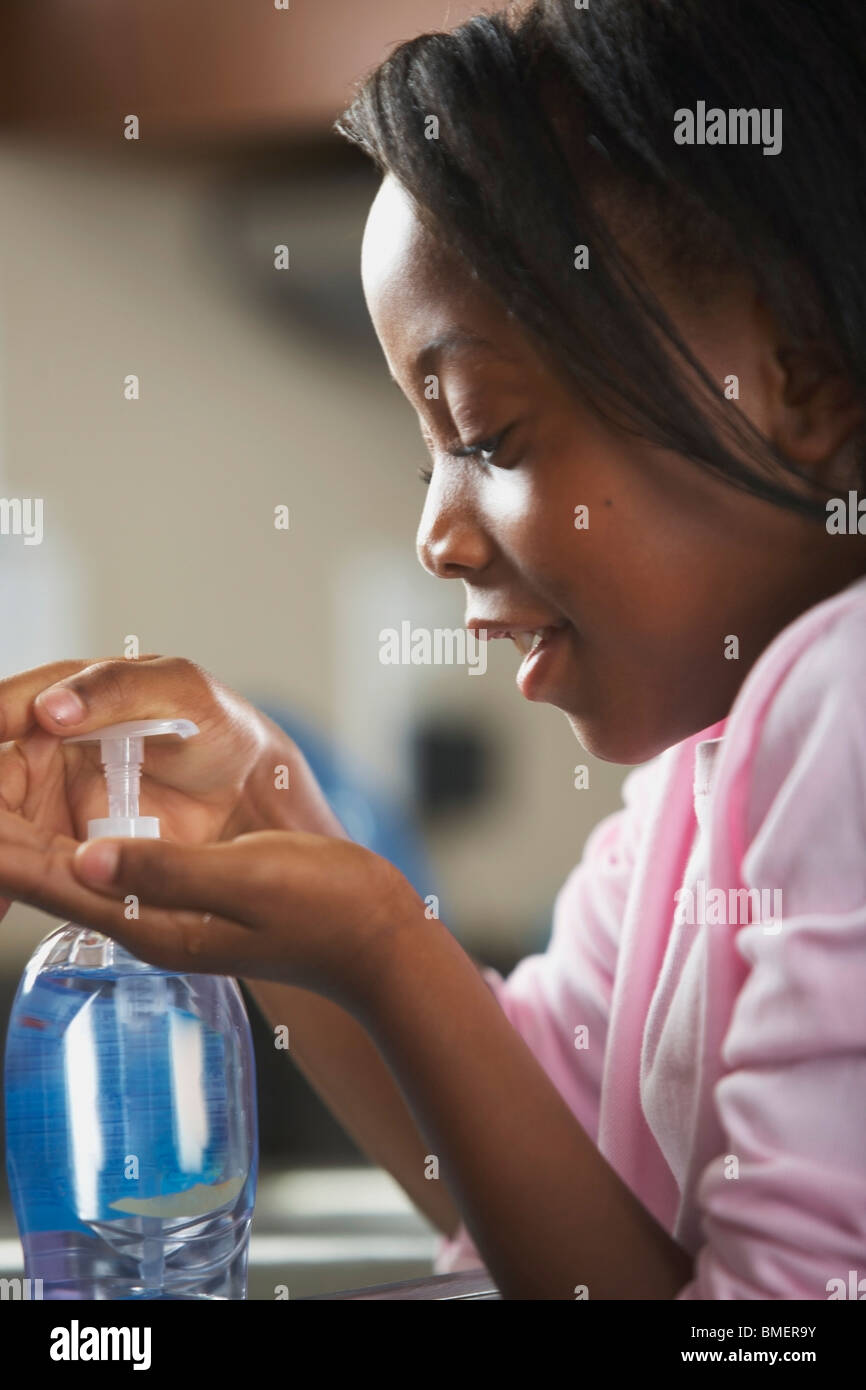 American kid washing hands hi-res stock photography and images - Alamy