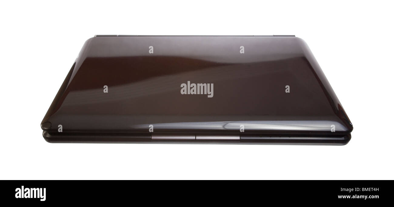 image of a new small netbook isolated over a white background Stock ...