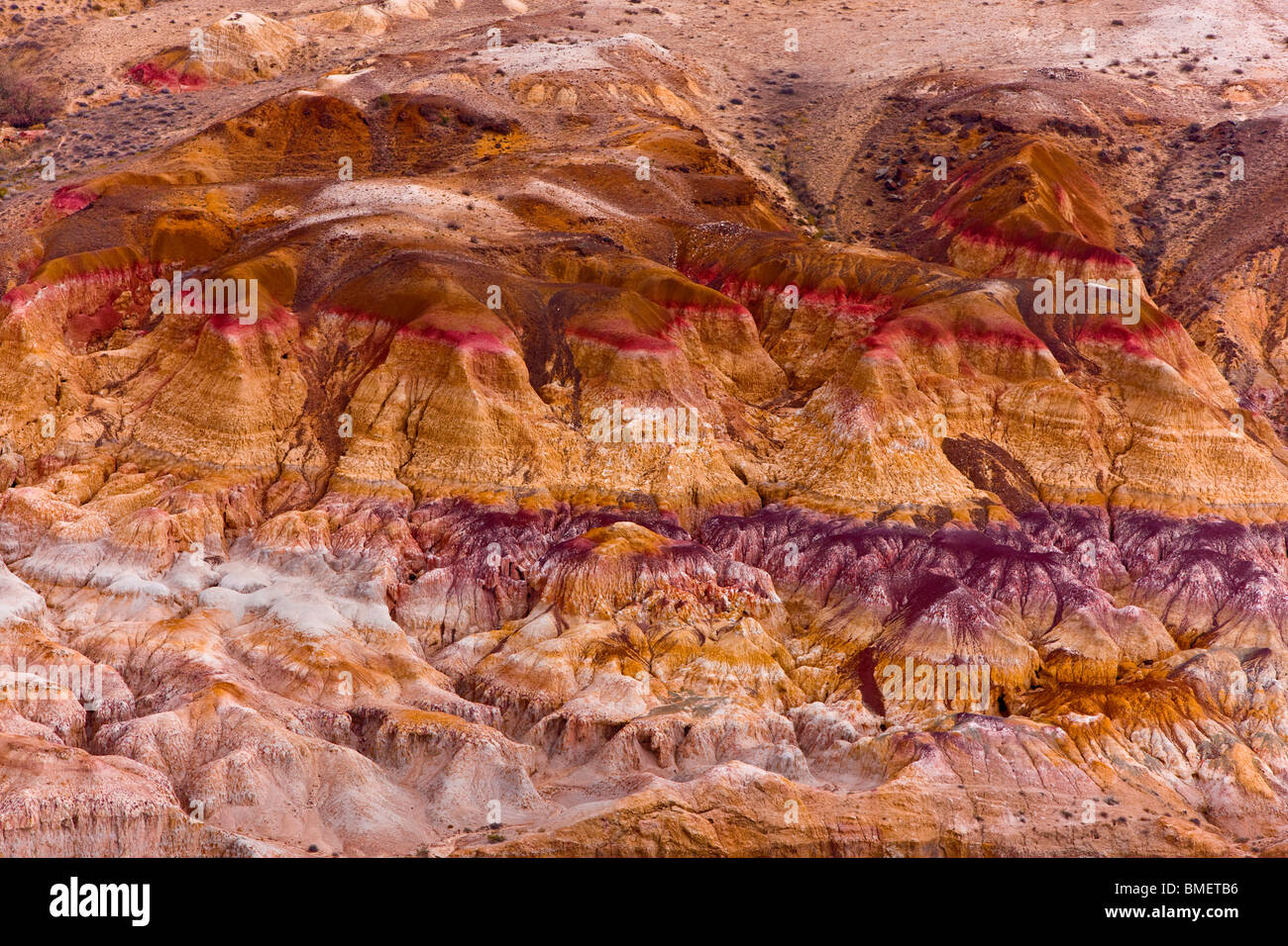Aerial view of Wucaitan Park, Burqin County, Altay Prefecture, Xinjiang ...