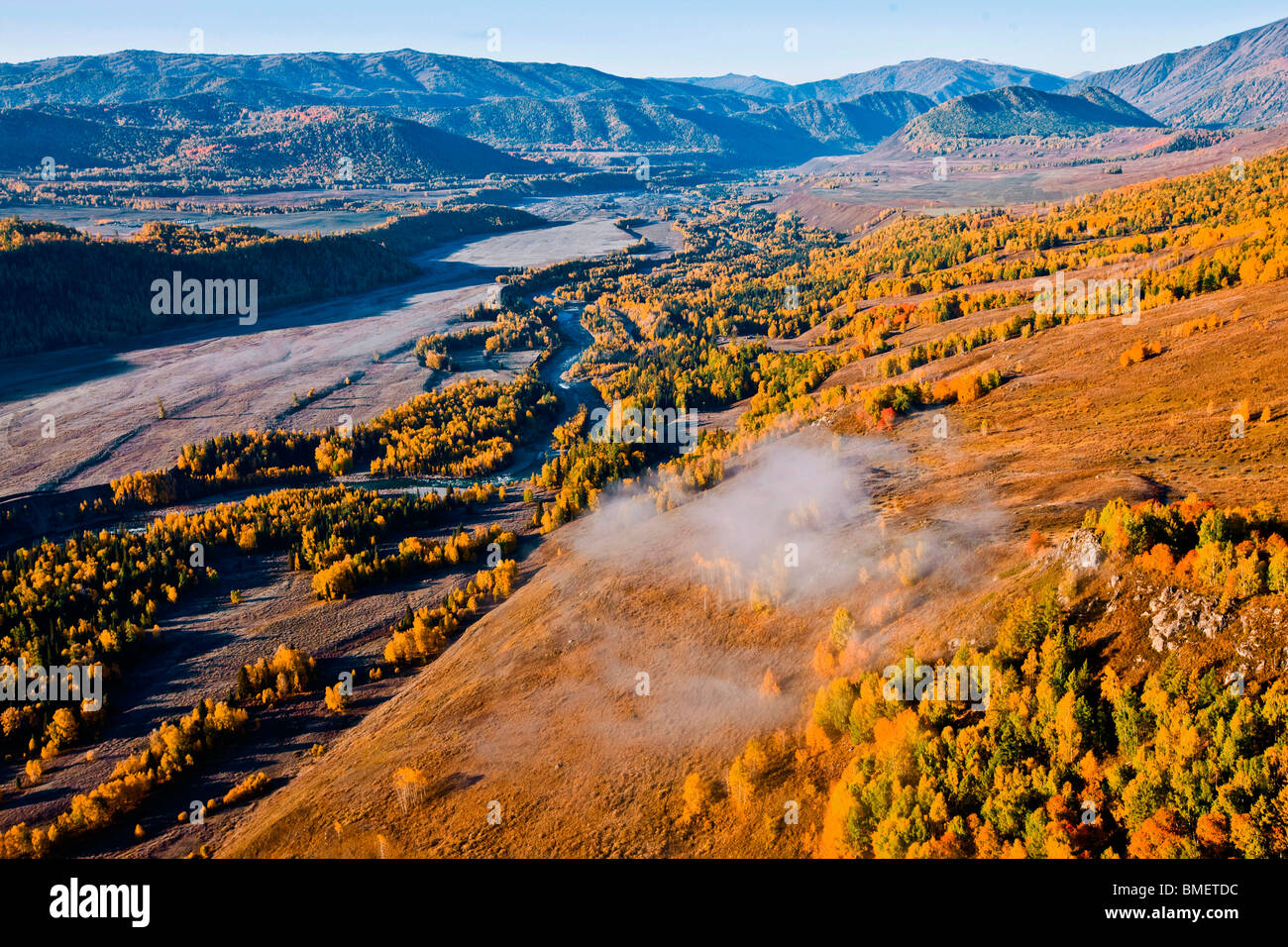 China xinjiang altay aerial hi-res stock photography and images - Alamy
