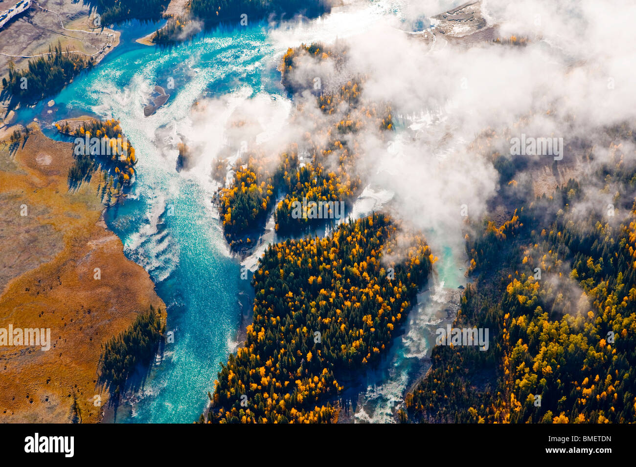 China xinjiang altay aerial hi-res stock photography and images - Alamy
