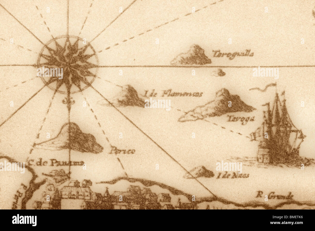 Historical ship map hi-res stock photography and images - Alamy