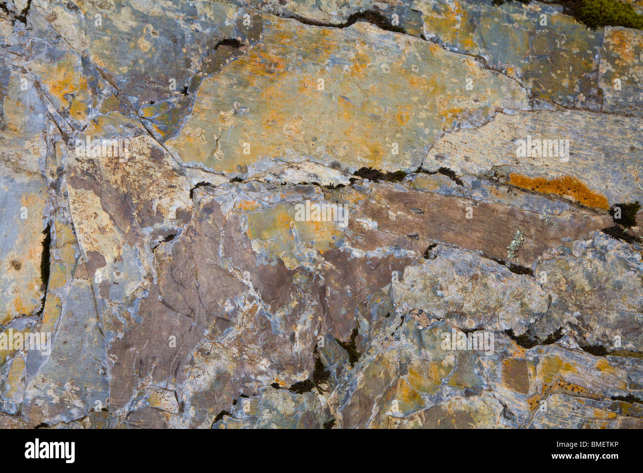 Rock above Derwent Water Lake DIstrict Cumberland England Stock Photo ...