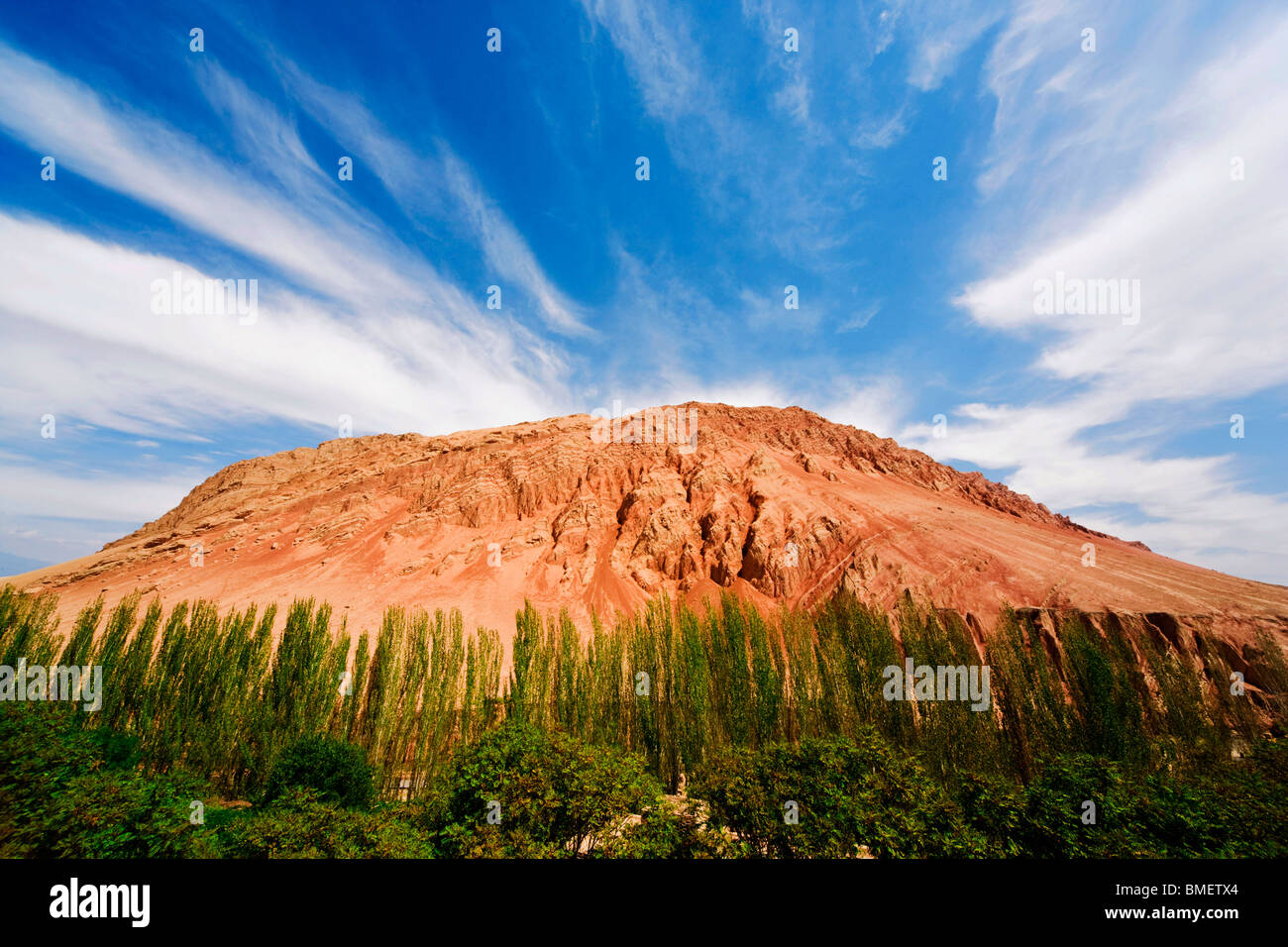 View of Flaming Mountains, Turpan city, Turpan Prefecture, Xinjiang ...