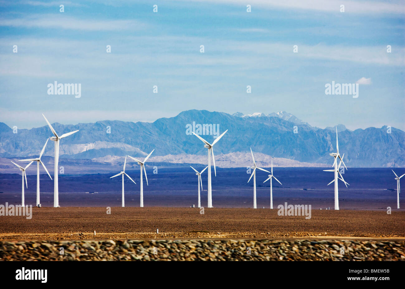 Dabancheng Wind Farm, Xinjiang Uyghur Autonomous Region, China Stock ...