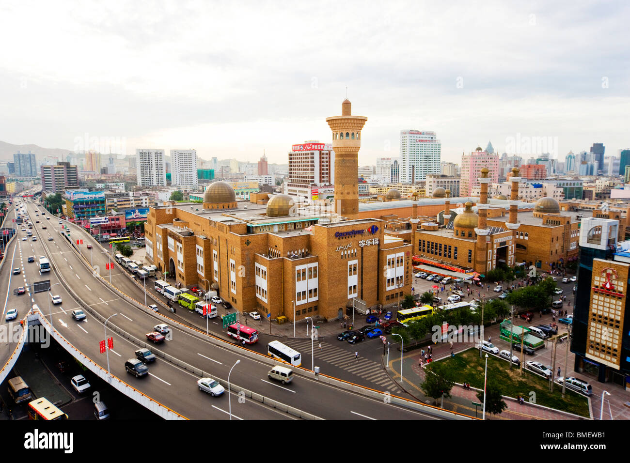 International Grand Bazaar in Urumqi, Xinjiang Uyghur Autonomous Region ...