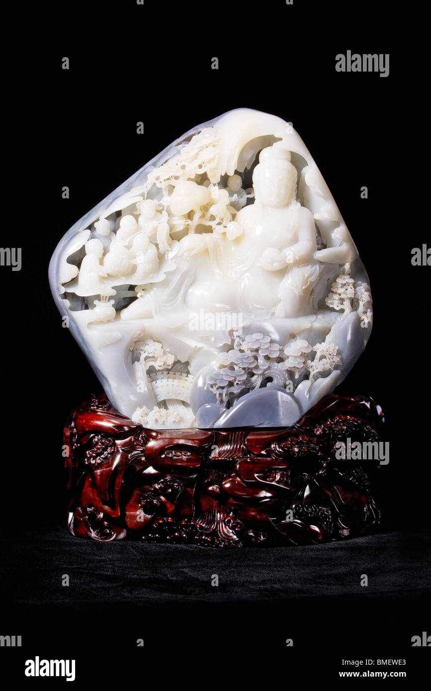 White nephrite jade hi-res stock photography and images - Alamy