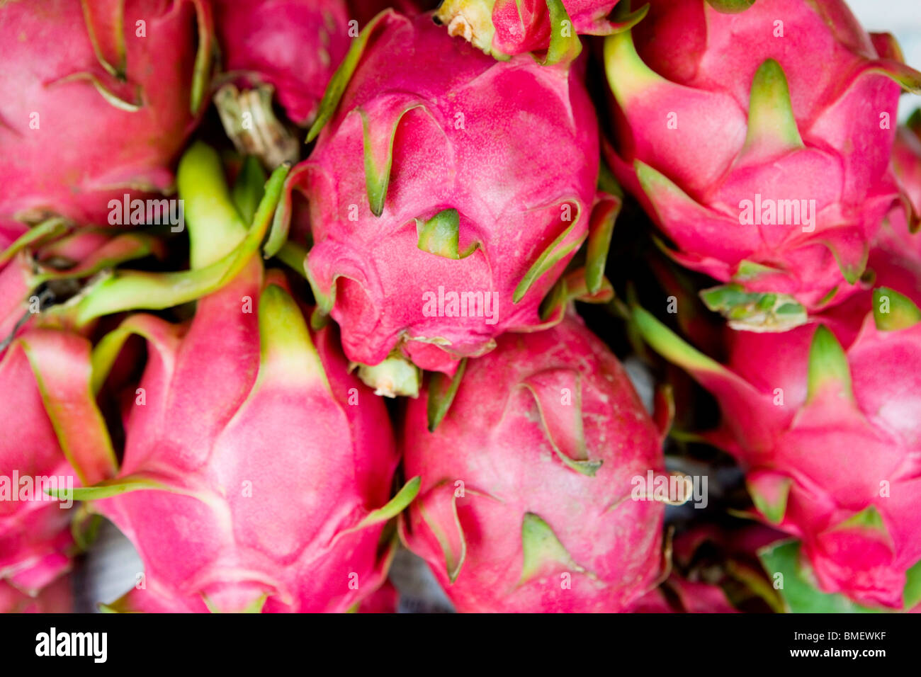 Ripe Pitaya fruits sold in stall, China Stock Photo - Alamy