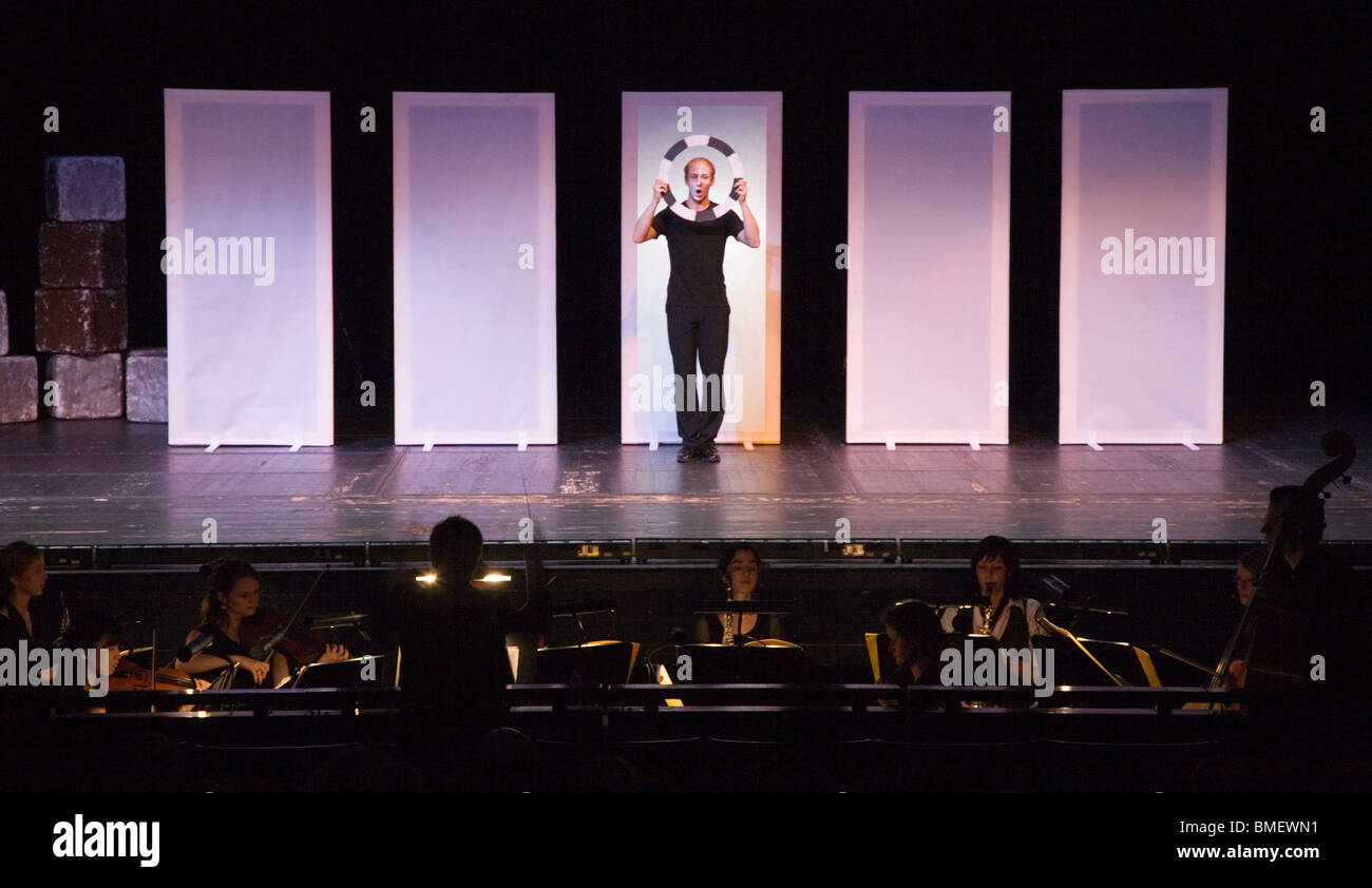 Modern Theatre production at the Gasteig. Munich, Germany Stock Photo ...
