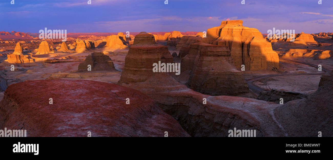 Urho Ghost City, Dzungarian Basin, Karamay, Xinjiang Uyghur Autonomous ...