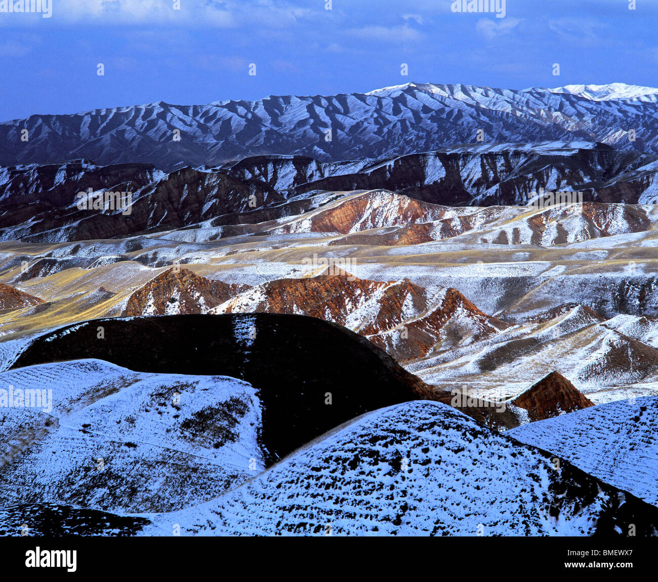 Magnificent view of Dushanzi Mud Volcano, Karamay, Xinjiang Uyghur ...