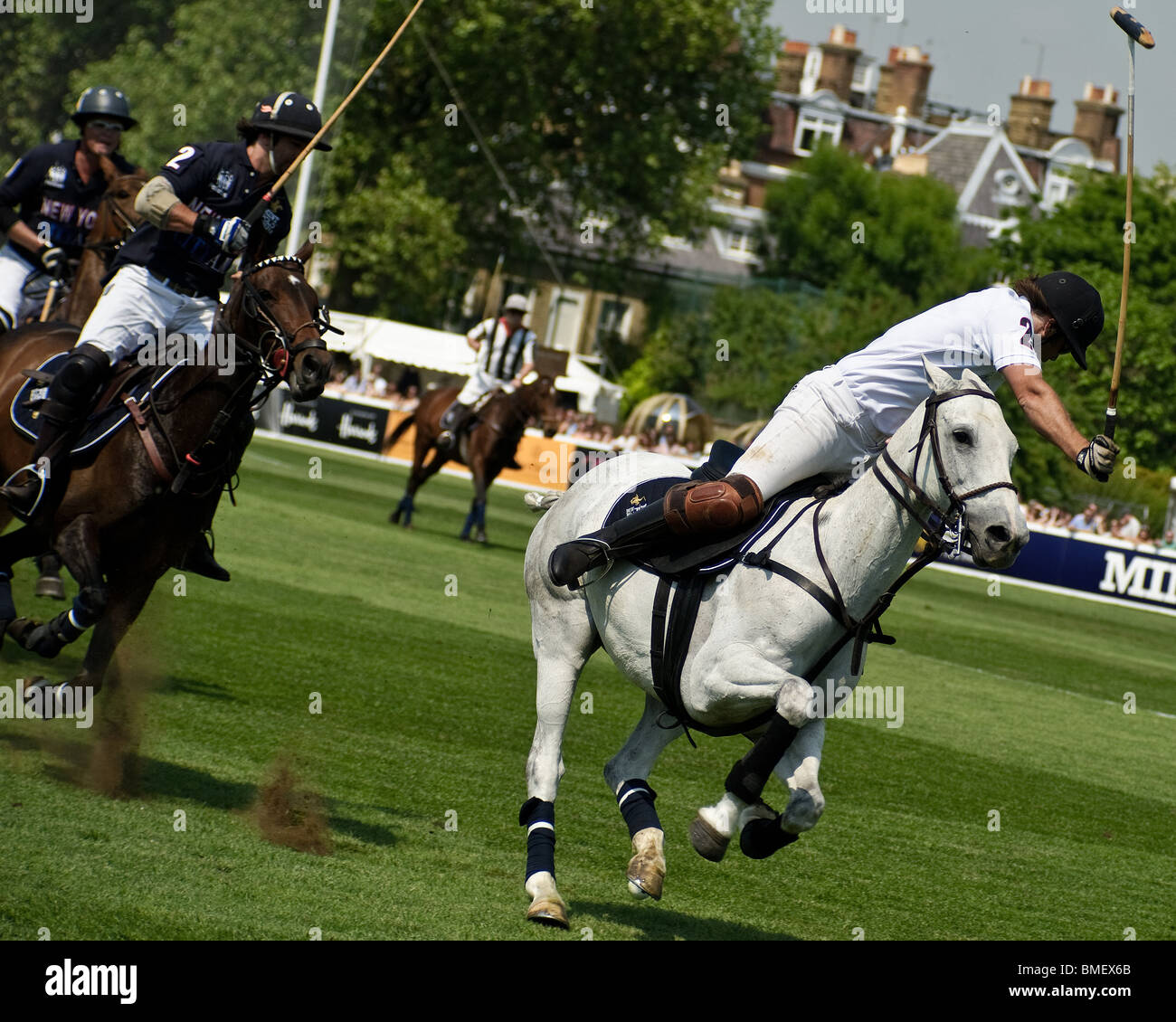 Polo being played in Hurlingham Park Stock Photo - Alamy