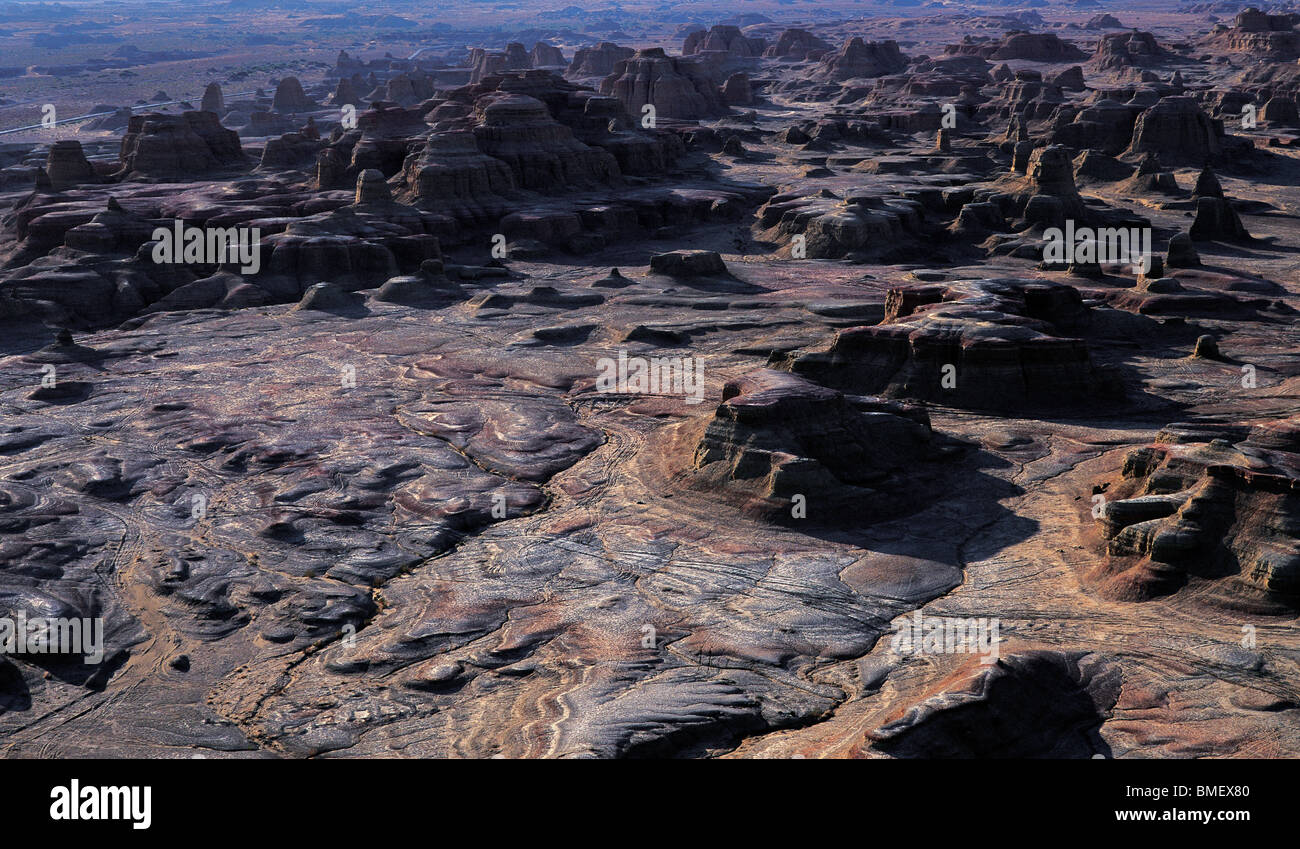 Urho Ghost City, Dzungarian Basin, Karamay, Xinjiang Uyghur Autonomous ...