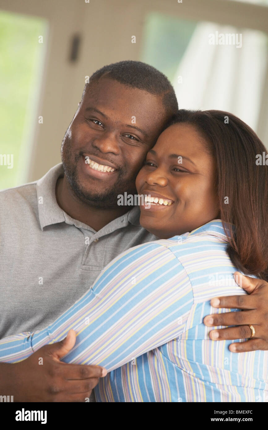 A Couple In An Embrace Stock Photo - Alamy