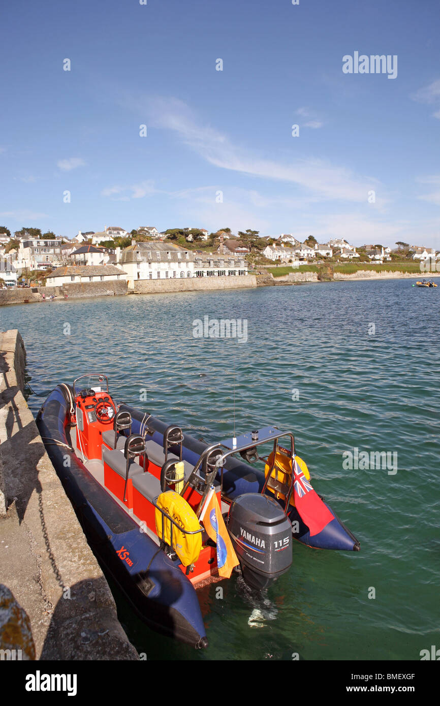 Spring scenery on the Percuil river near /in St Mawes Cornwall Stock ...