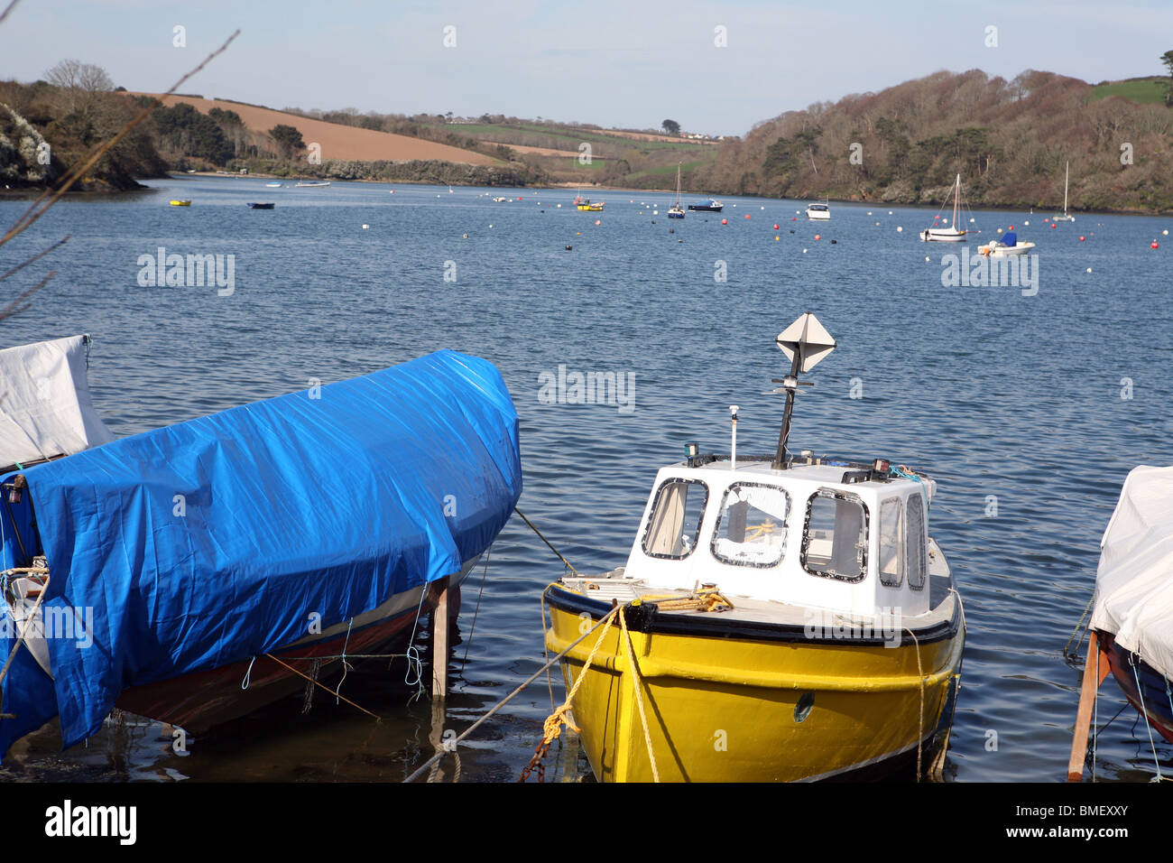 Percuil river cornwall hi-res stock photography and images - Alamy
