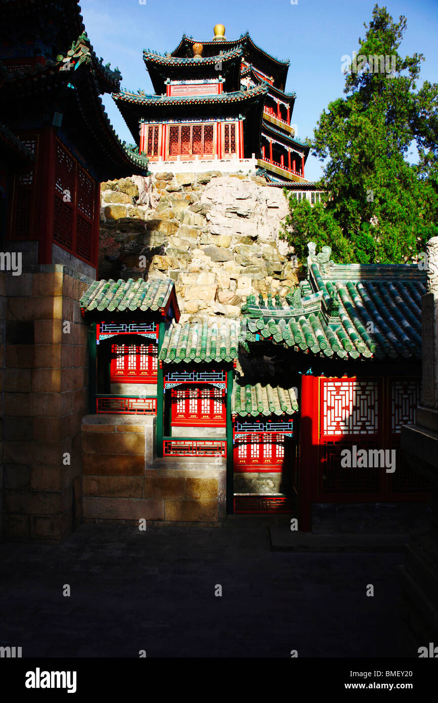 Strolling through a Picture Scroll, Summer Palace, Beijing, China Stock ...