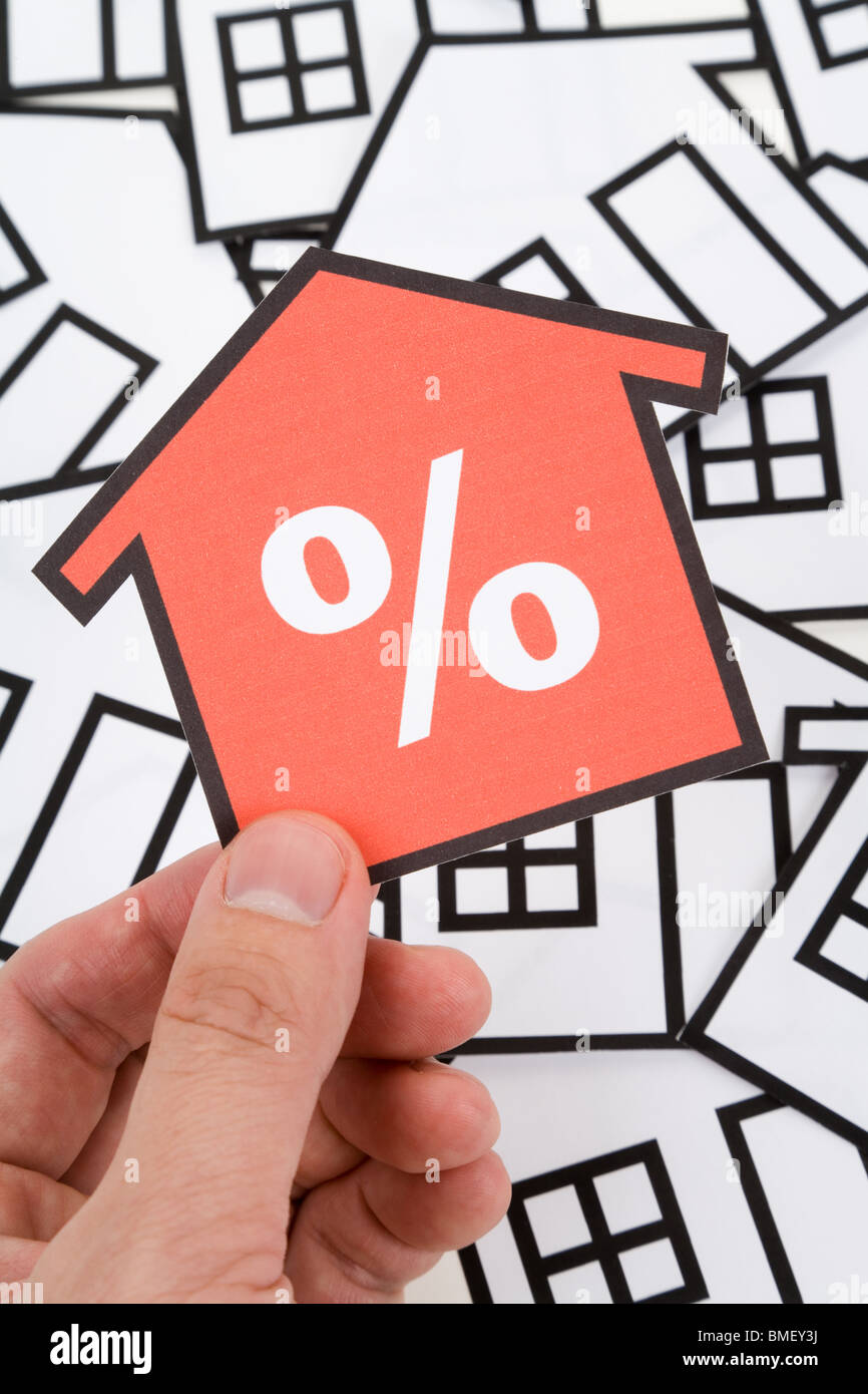 red home sign, Real Estate business Concept Stock Photo - Alamy