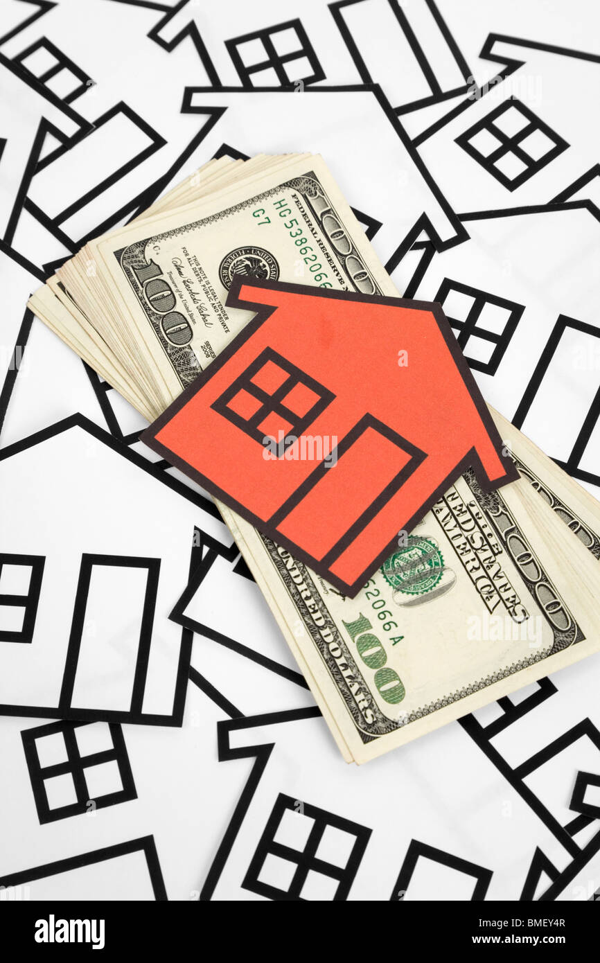 House home symbol dollar sign hi-res stock photography and images - Alamy
