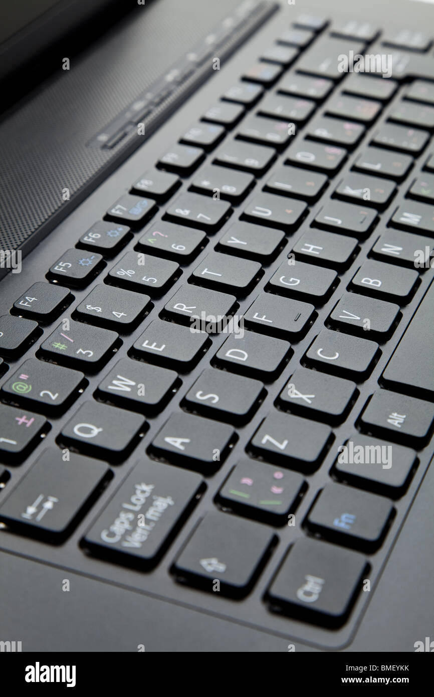 Black Computer Keyboard close up Stock Photo - Alamy