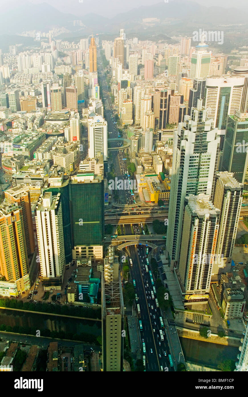 Aerial view of Shenzhen, Guangdong Province, China Stock Photo - Alamy