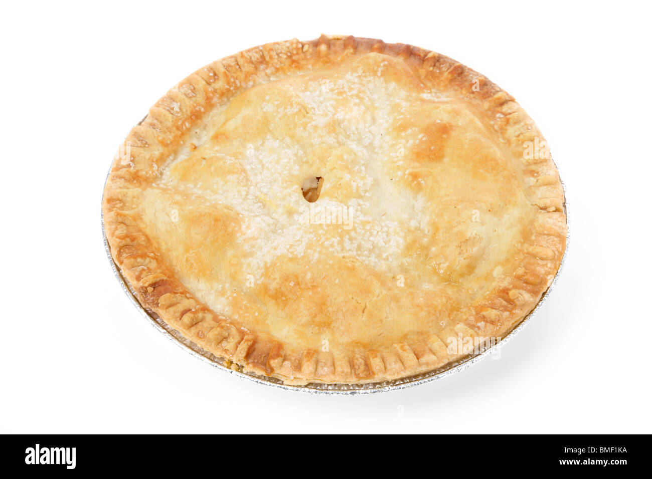 Apple Pie with white background Stock Photo - Alamy
