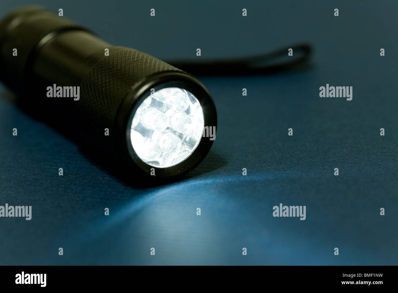 LED Flashlight close up shot Stock Photo - Alamy