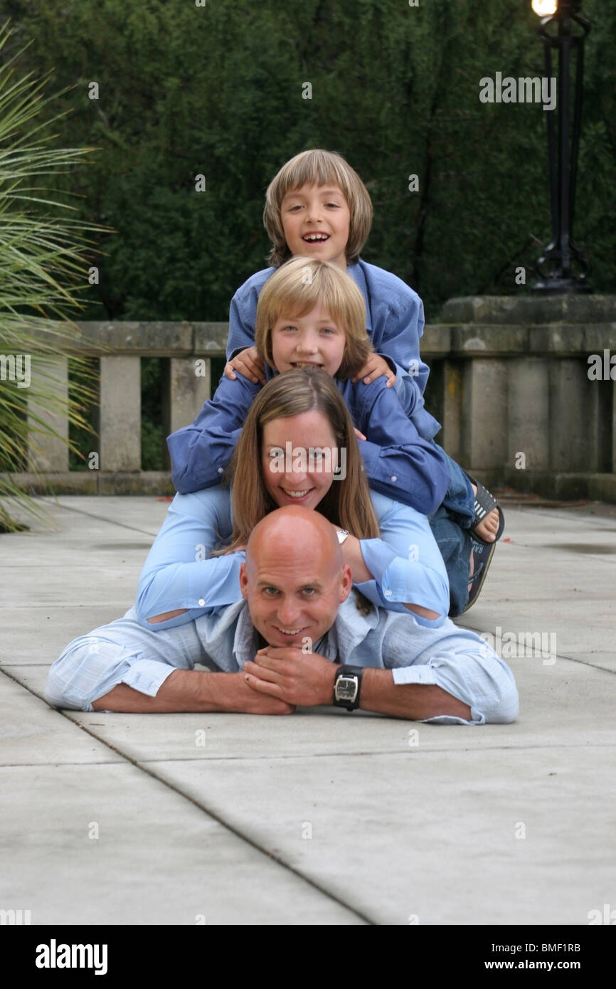 A Family Portrait With Members Piled From Oldest To Youngest Stock ... A Family Portrait With Members Piled From Oldest To Youngest Stock ...