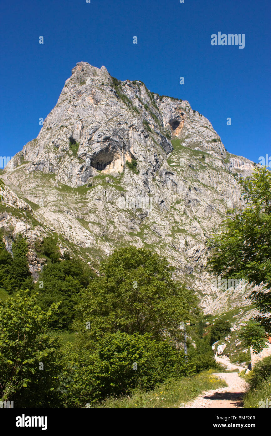 Peak in Bulnes, Picos Europa, Spain Stock Photo - Alamy