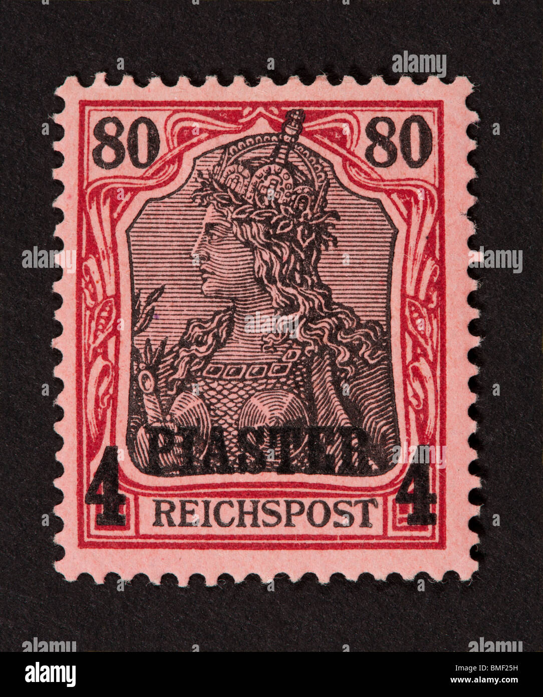 Postage stamp from Germany depicting Germania (allegory), for postal ...