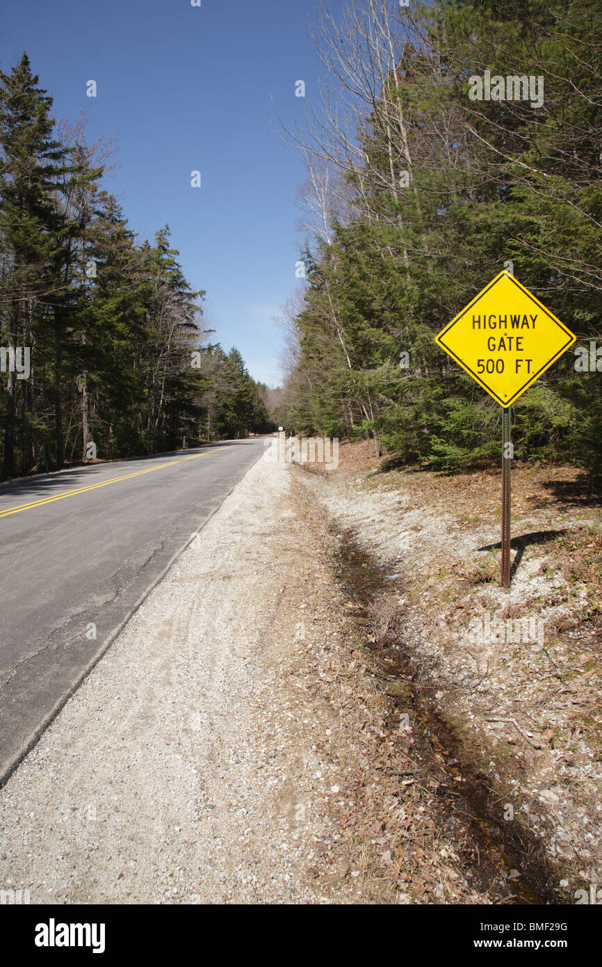 Bear Notch Road in the White Mountains, New Hampshire USA during the ...