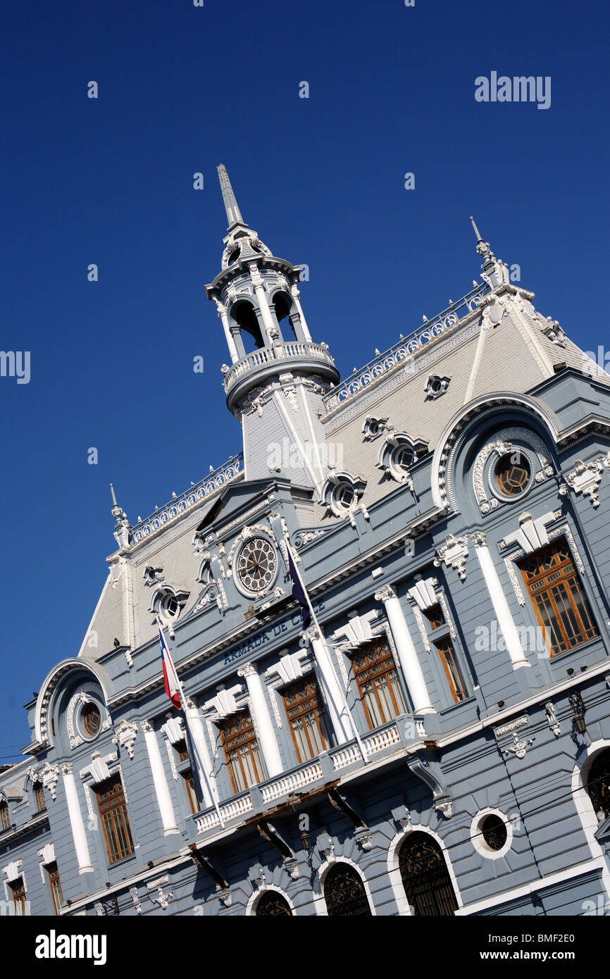 The Armada de Chile building in Valparaiso in Chile Stock Photo - Alamy