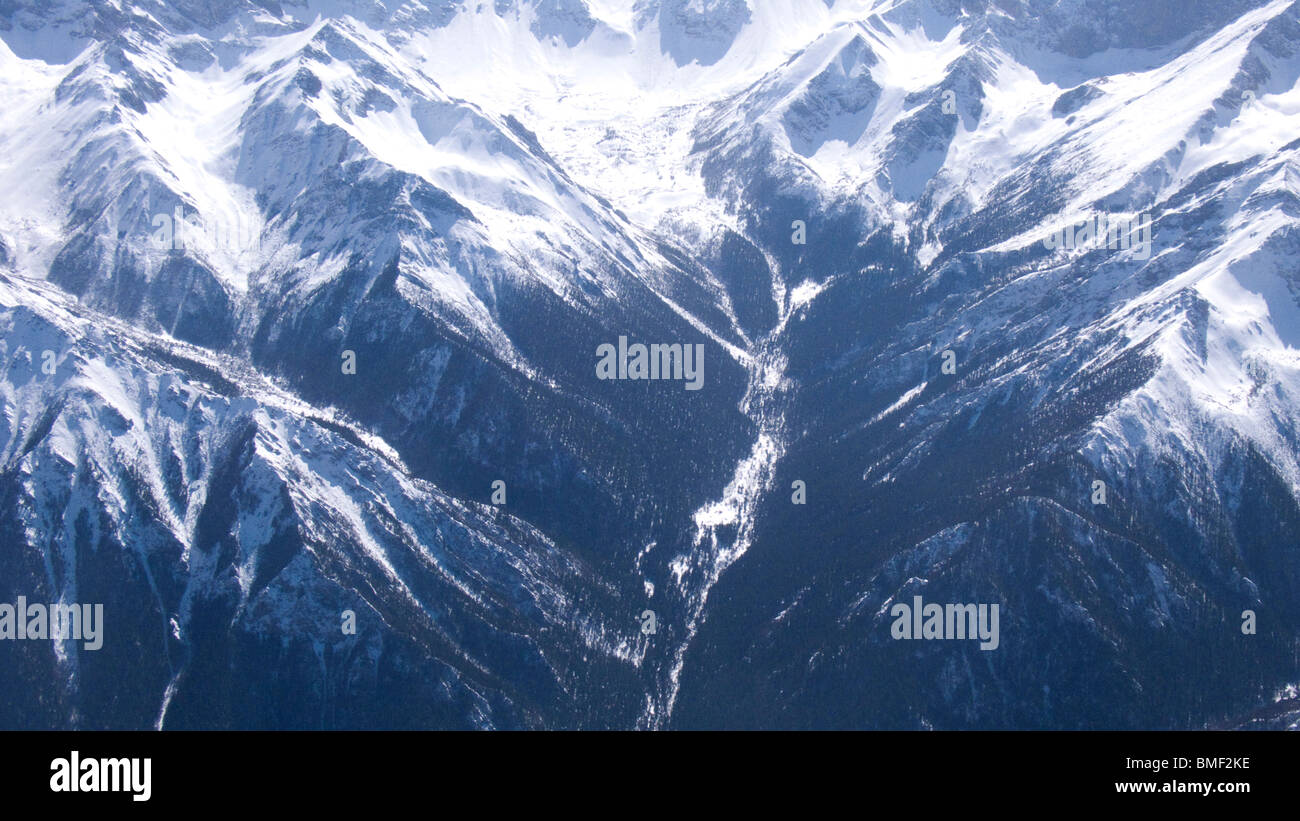 Mountain range, Dagu Glacier Scenic Area, Dagu Natural Reserve, Aba ...