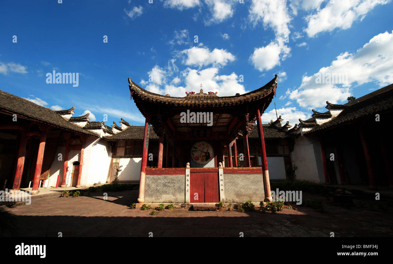 Ancient stage within Ancestral Hall Of Yu Family, Yuyuan Tai Chi ...