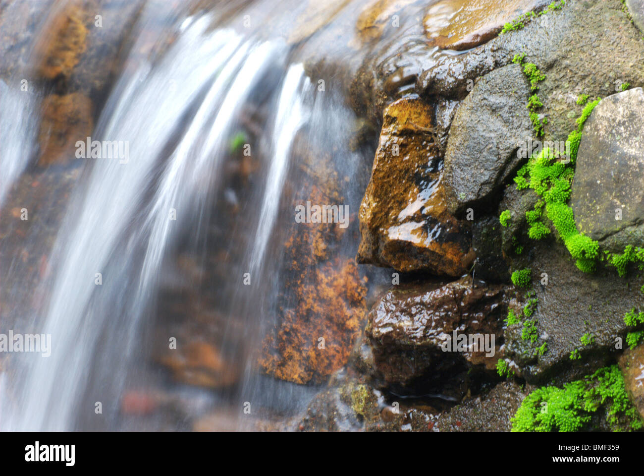 Waterfall in Three Hidden Lake Scenic Area, Mount Xuedou Scenic Area ...