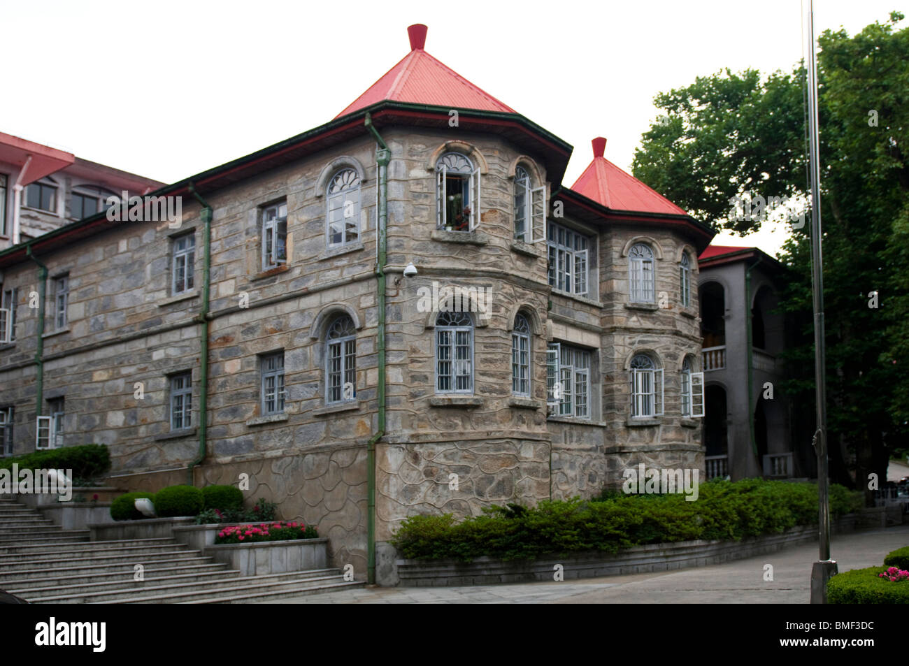 Western style stone mansion on Gulin Street, Mt. Lushan, Jiujiang ...
