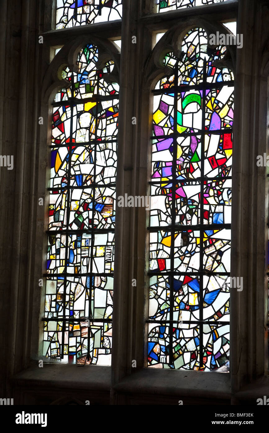 West window, Winchester Cathedral, Winchester, Hampshire, England Stock ...