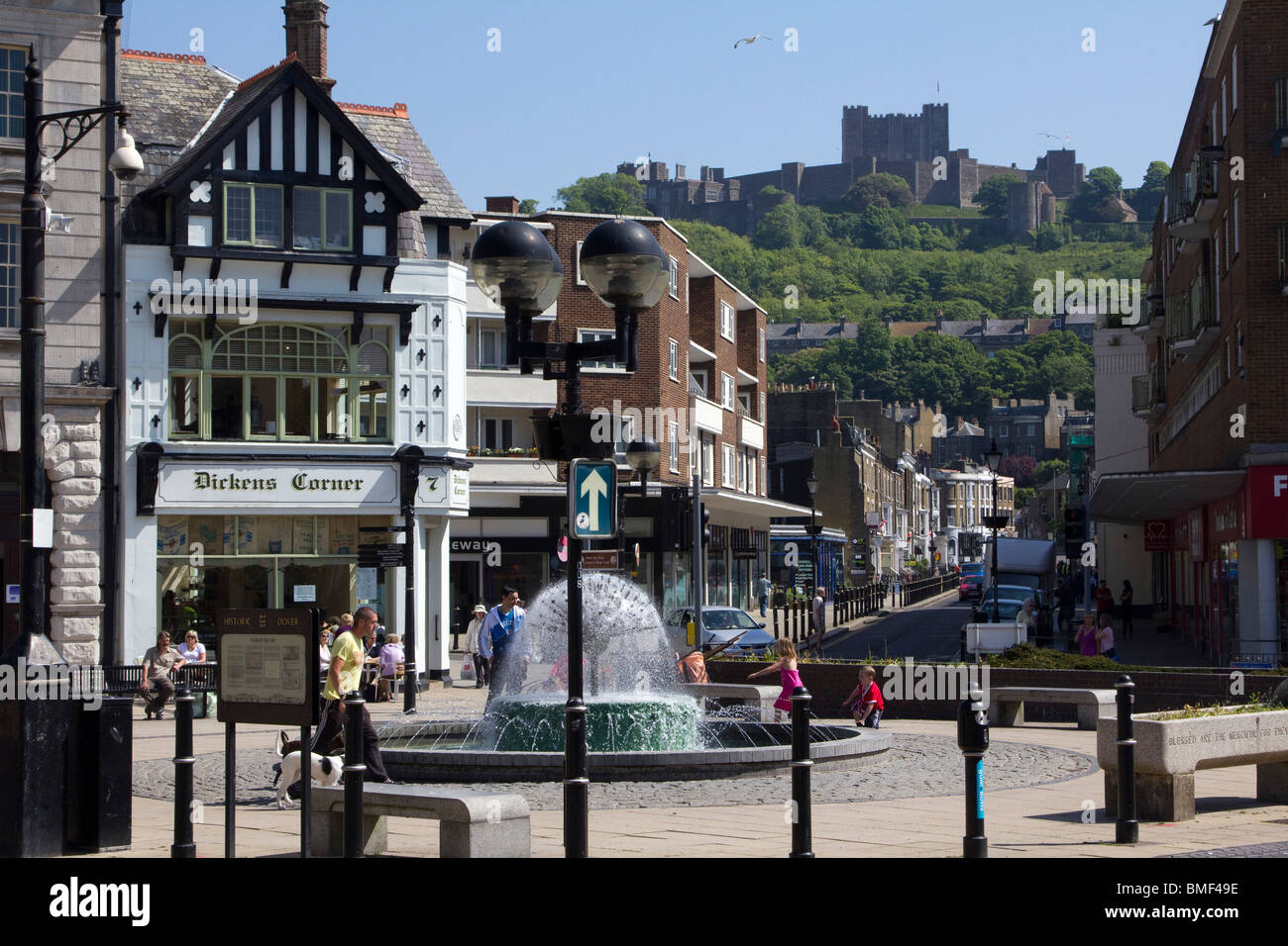 dover town centre kent england uk gb Stock Photo, Royalty Free Image ...