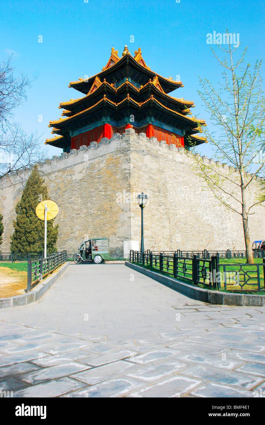 Corner tower in Forbidden City, Beijing, China Stock Photo - Alamy