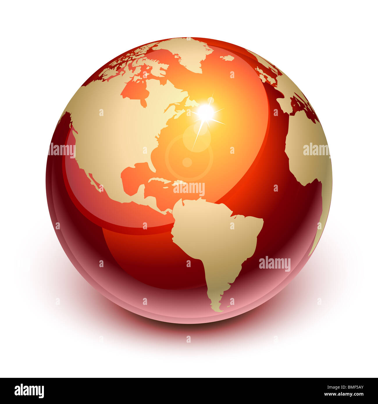 Illustration map showing north Cut Out Stock Images & Pictures - Alamy